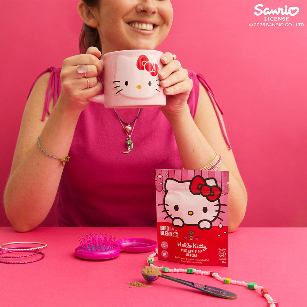 Hello Kitty Pink Matcha Starter Kit | Bird & Blend Tea Co.