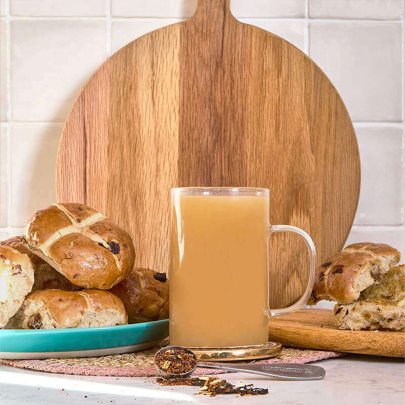 Hot Cross Bun Tea Latte Recipe | Bird & Blend Tea Co.