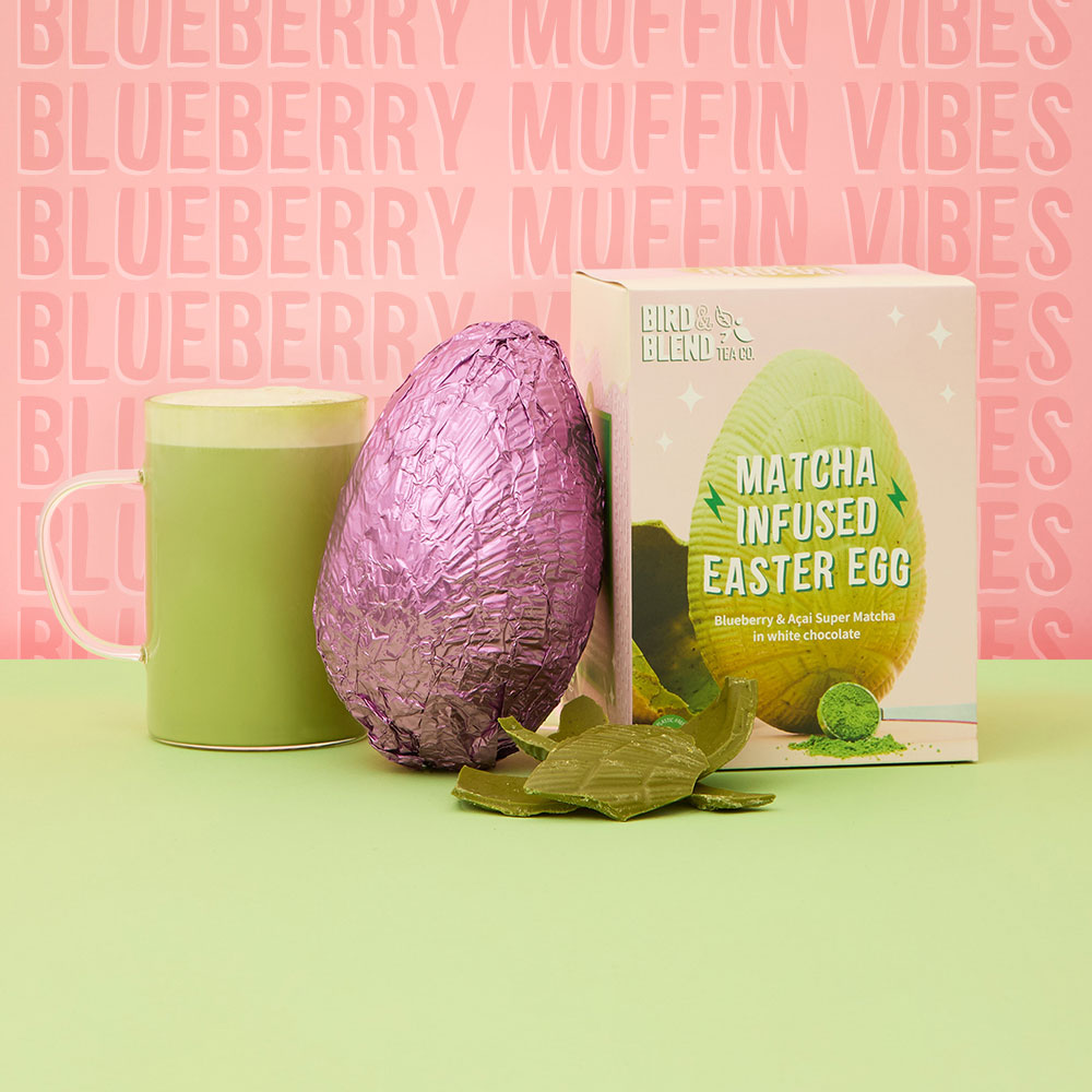 Super Matcha Infused White Chocolate Easter Egg | Bird & Blend Tea Co.
